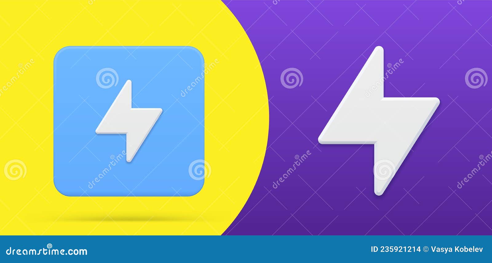 Simple Lightning Bolt Icon Symbol Vector Illustration | CartoonDealer ...