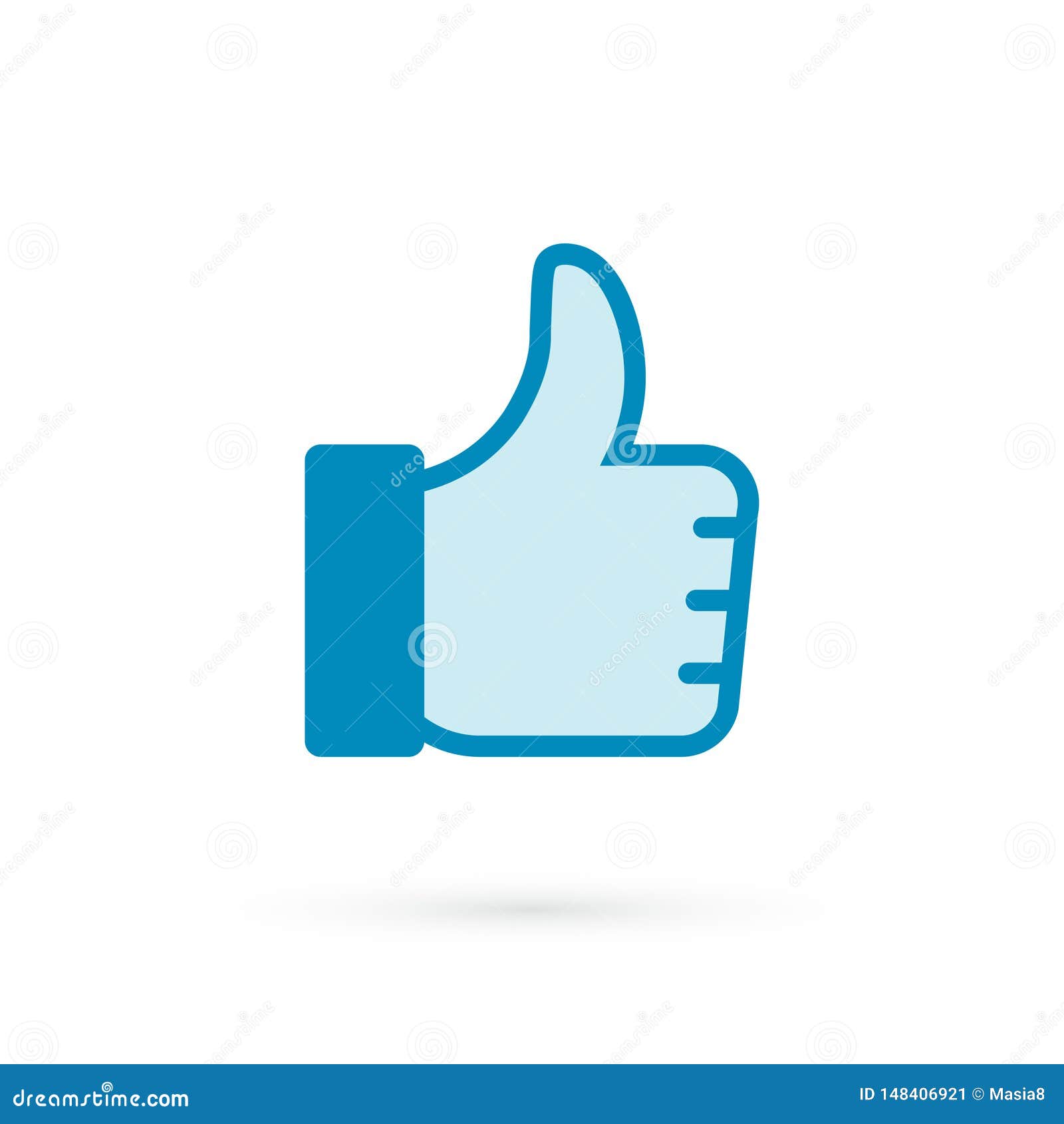 Simple Like Icon in Flat Style, Vector Editorial Photo - Illustration ...