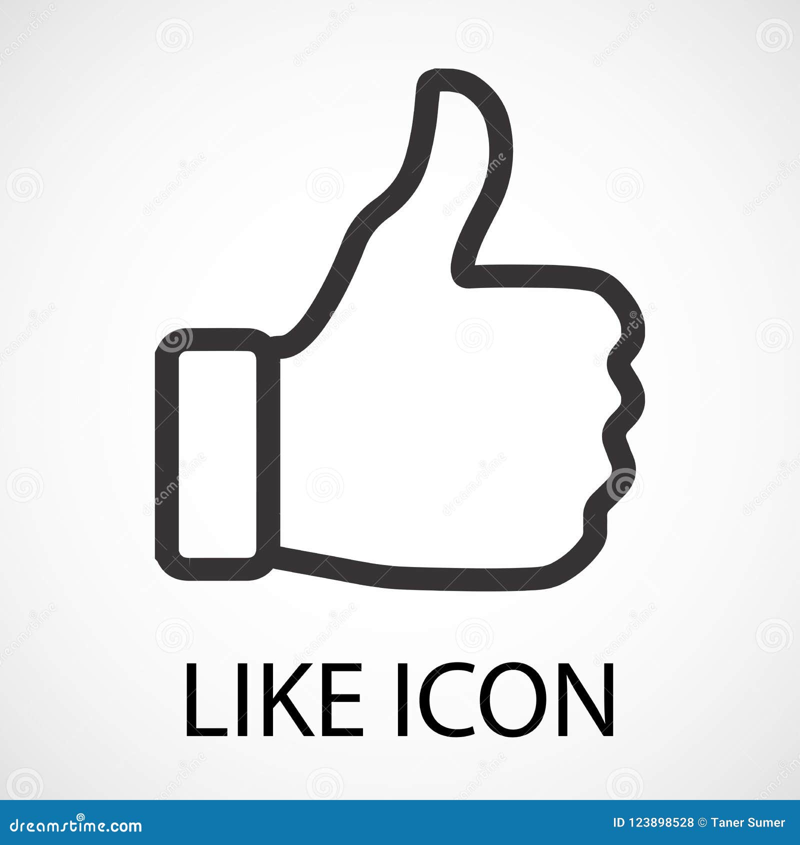 Simple like icon, vector stock vector. Illustration of appreciation ...