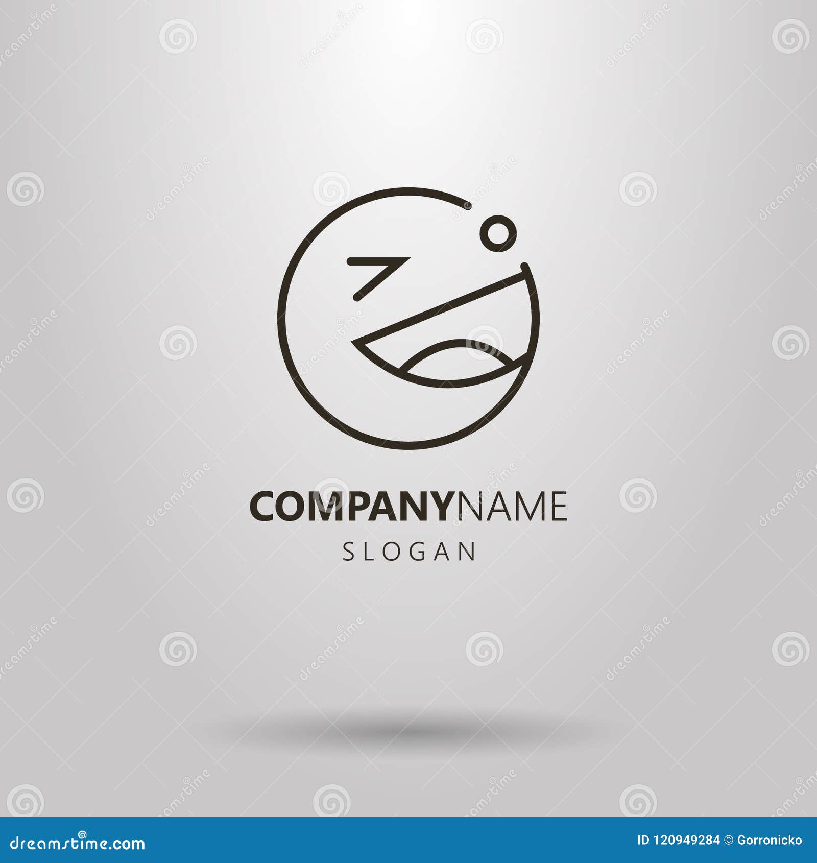 Simple Line Art Winking Smile Logo Stock Vector - Illustration of ...