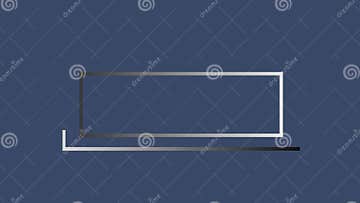 Simple Line Creating a Rectangle Animation Stock Illustration ...