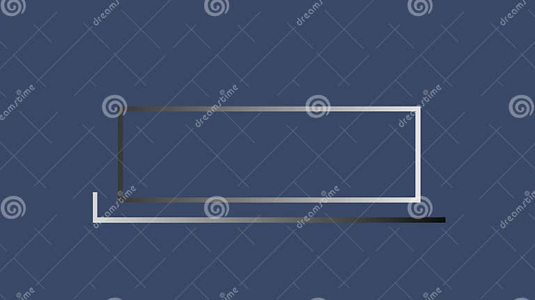 Simple Line Creating a Rectangle Animation Stock Illustration - Illustration of vanishing ...