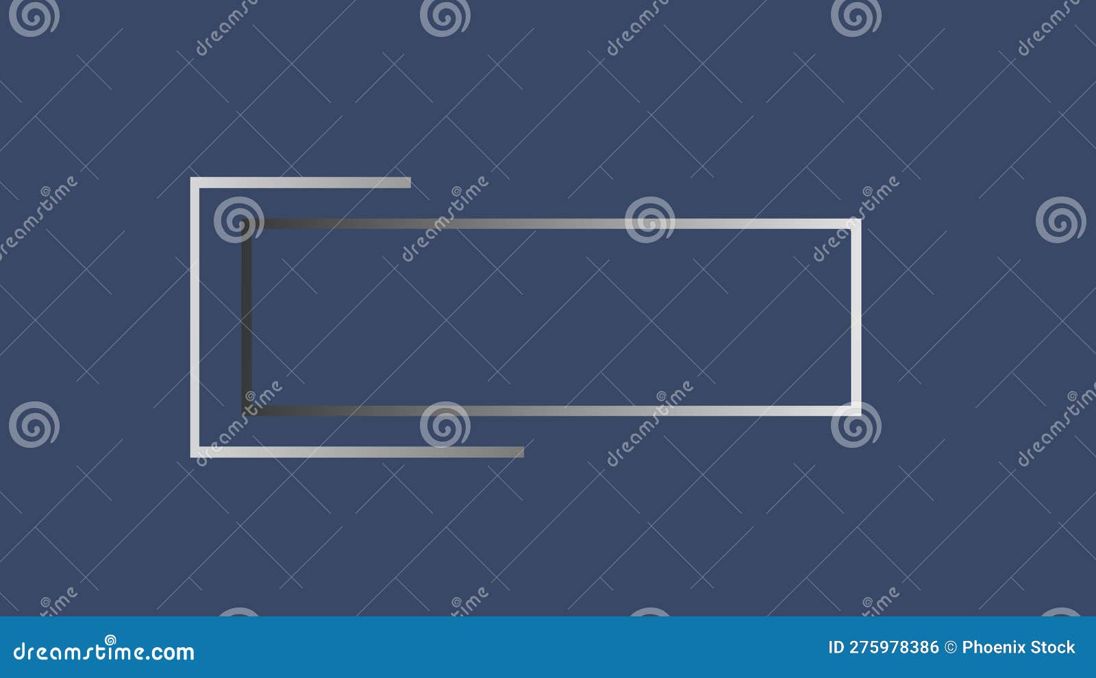 Simple Line Creating a Rectangle Animation Stock Illustration ...