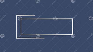 Simple Line Creating a Rectangle Animation Stock Illustration - Illustration of blue, third ...
