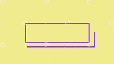 Simple Line Creating a Rectangle Animation Stock Illustration ...