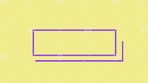 Simple Line Creating a Rectangle Animation Stock Illustration ...