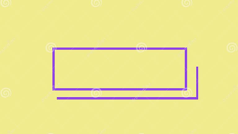 Simple Line Creating a Rectangle Animation Stock Illustration ...