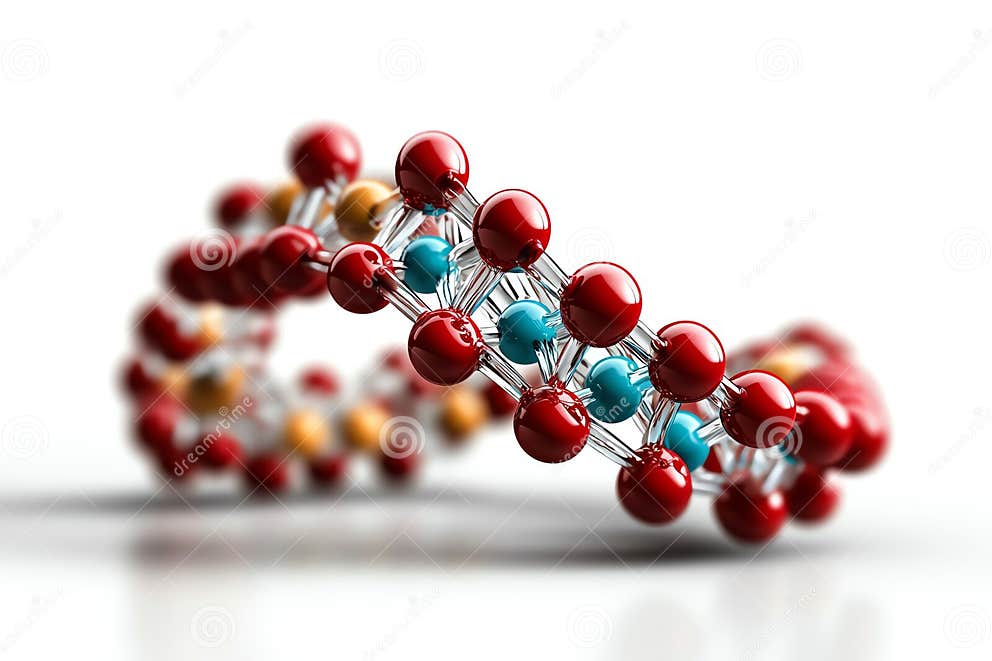 A Simple Line Drawing of a Molecule of RNA, Focusing on Its Single ...