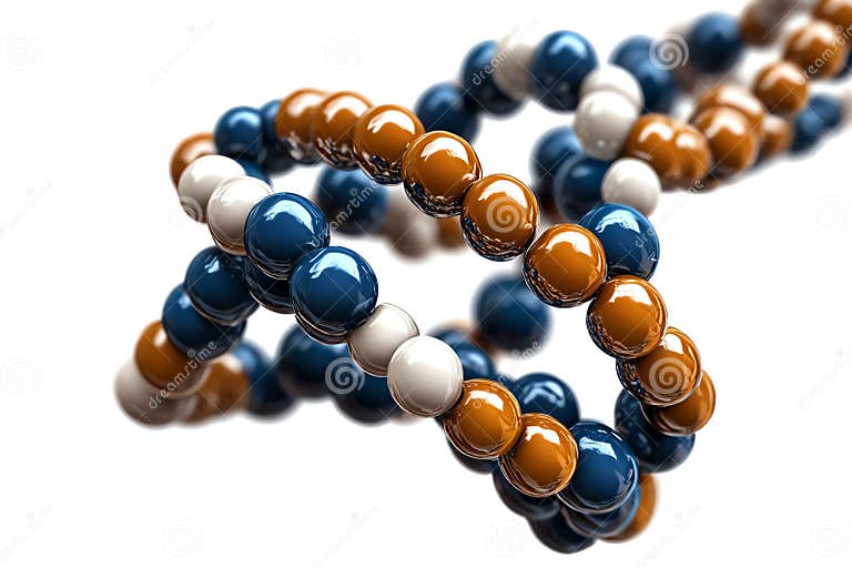 A Simple Line Drawing of a Molecule of RNA, Focusing on Its Single ...