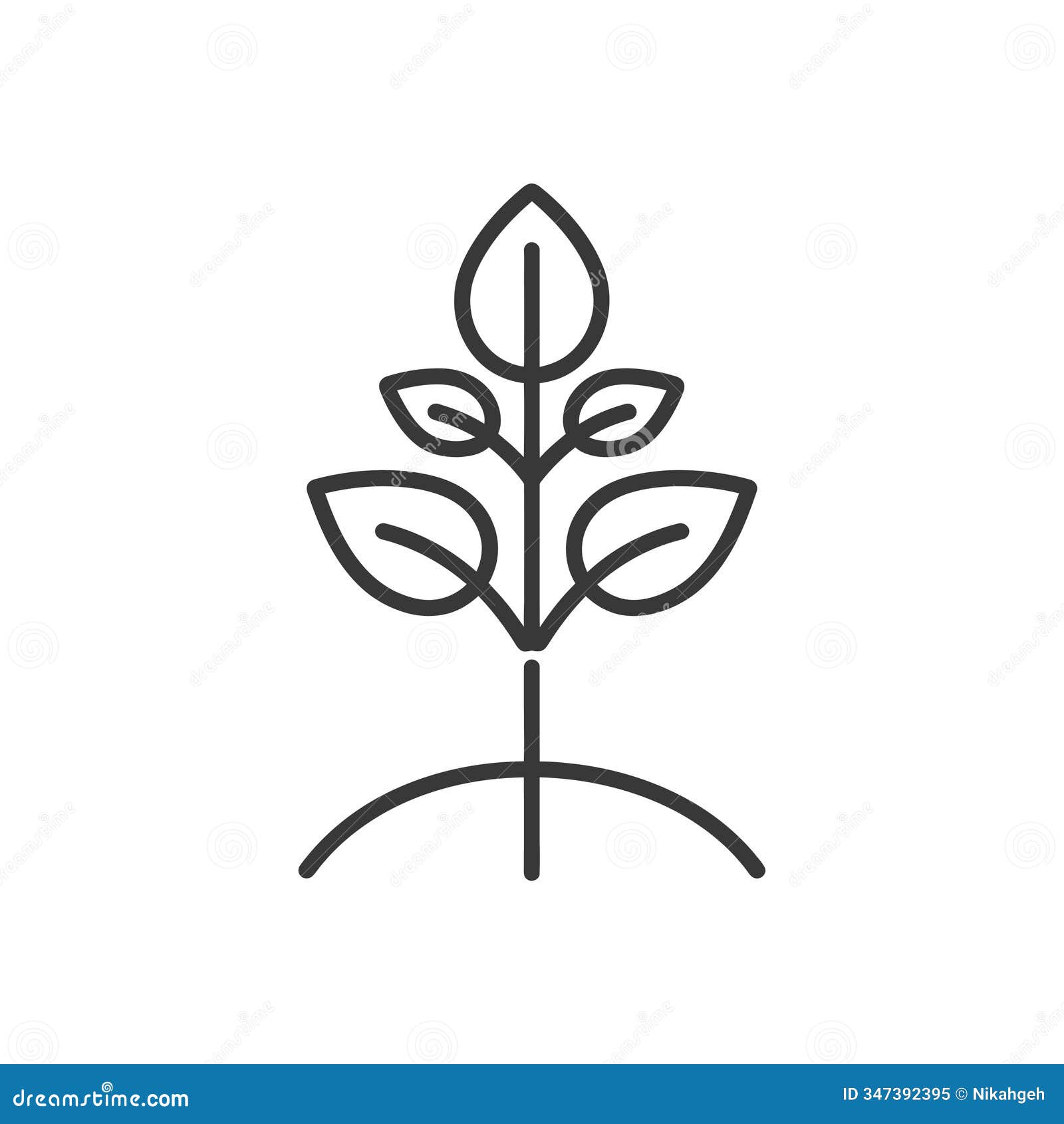 Simple Sprout Grow From Circle Orbit Logo Cartoon Vector ...