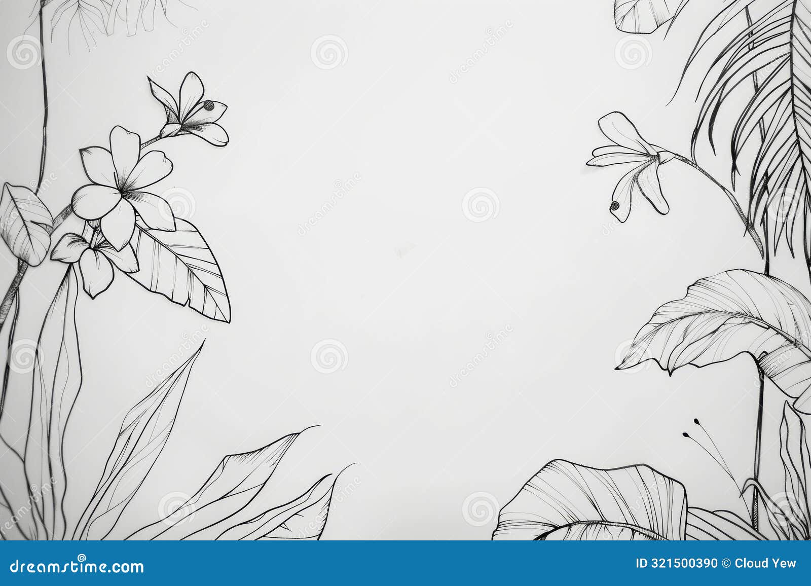 Simple Line Drawings on a Clean, Modern Background. Stock Illustration ...