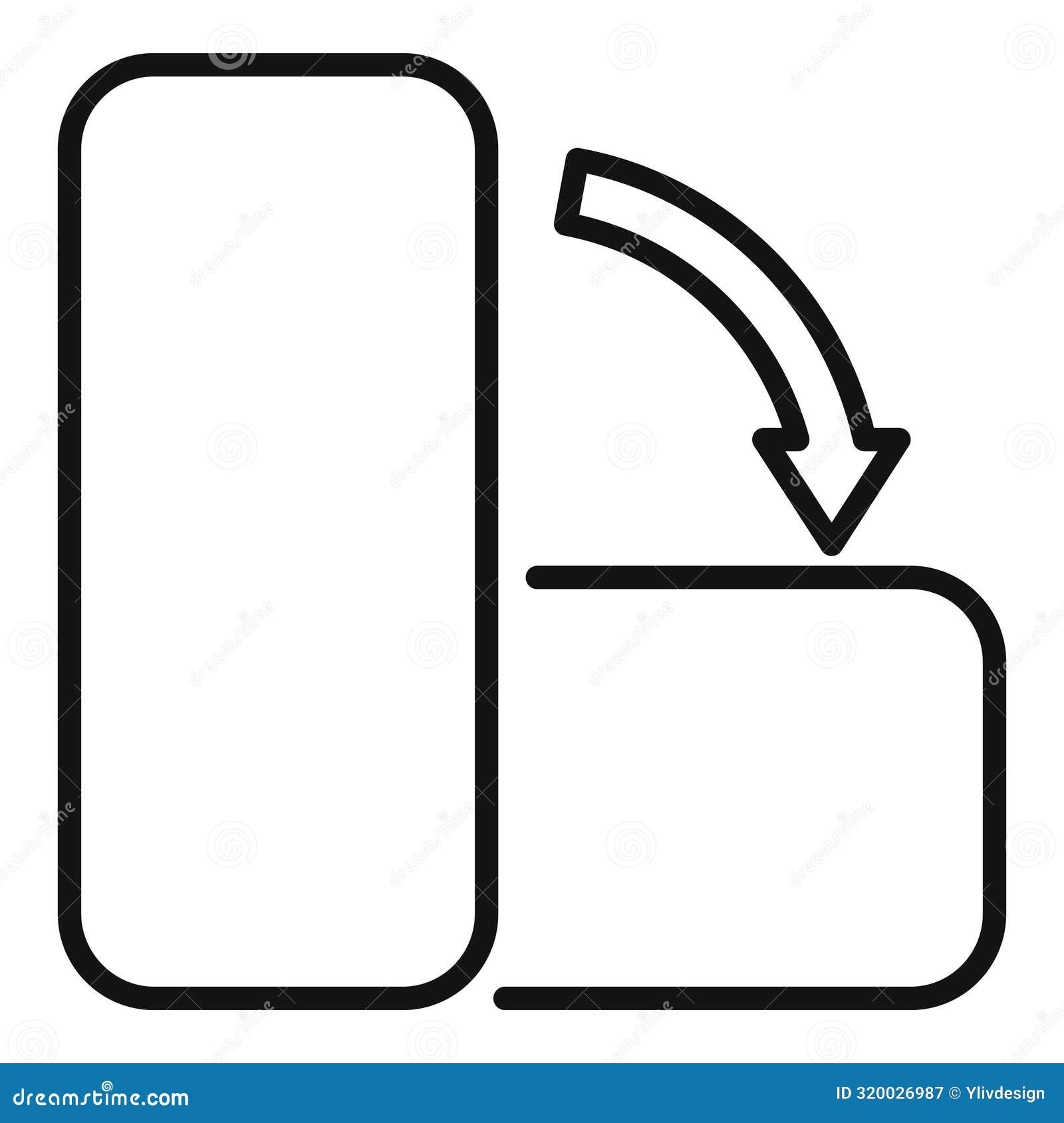 Swap Arrows Line Icon for Interface Design Stock Vector - Illustration ...