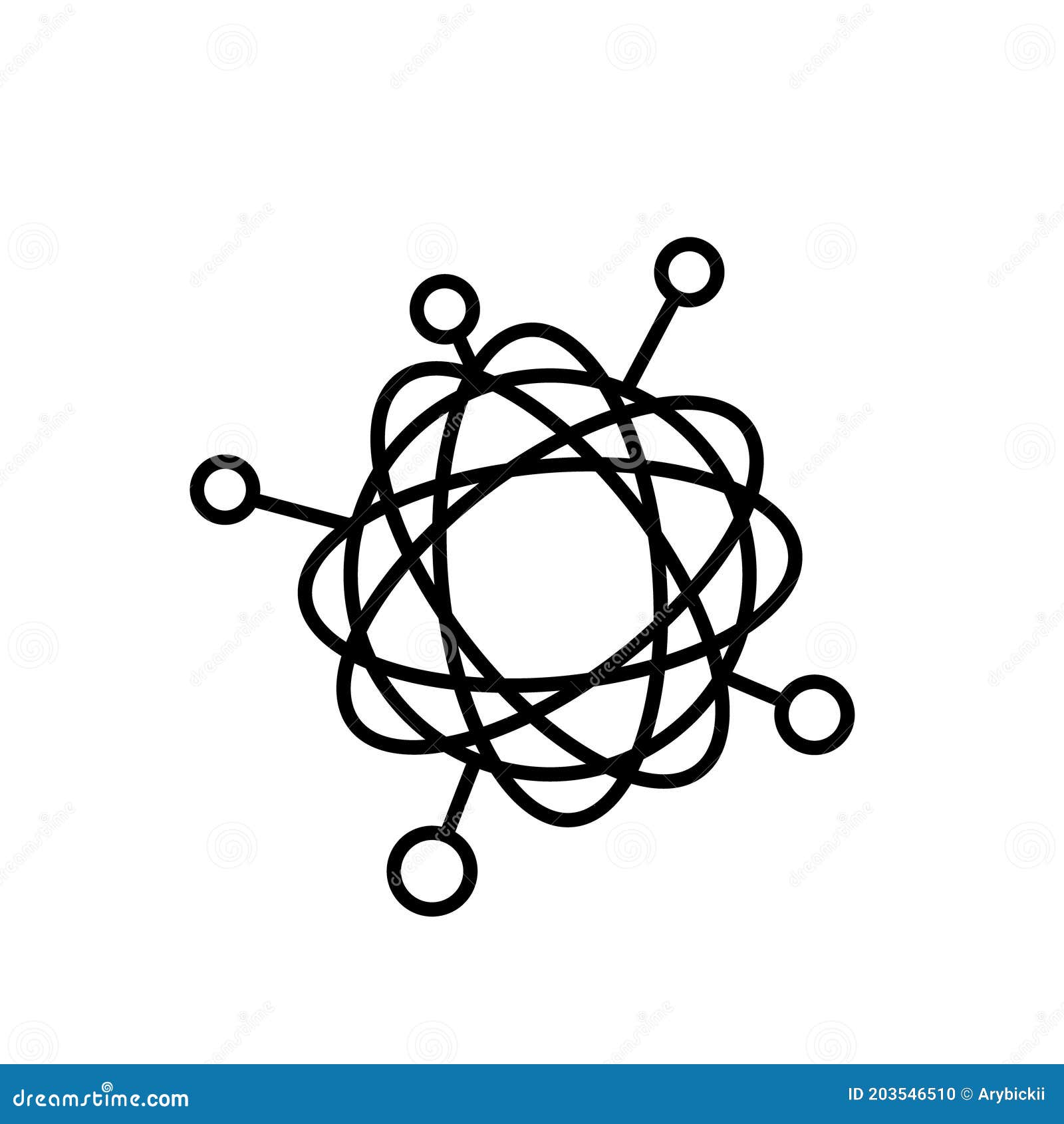 Simple Line Icon To Represent the Internet. Vector Stock Vector ...