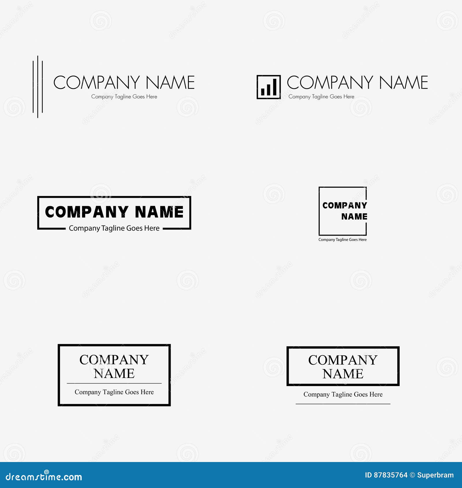 Simple Line Logo Bundle stock vector. Illustration of finance - 87835764