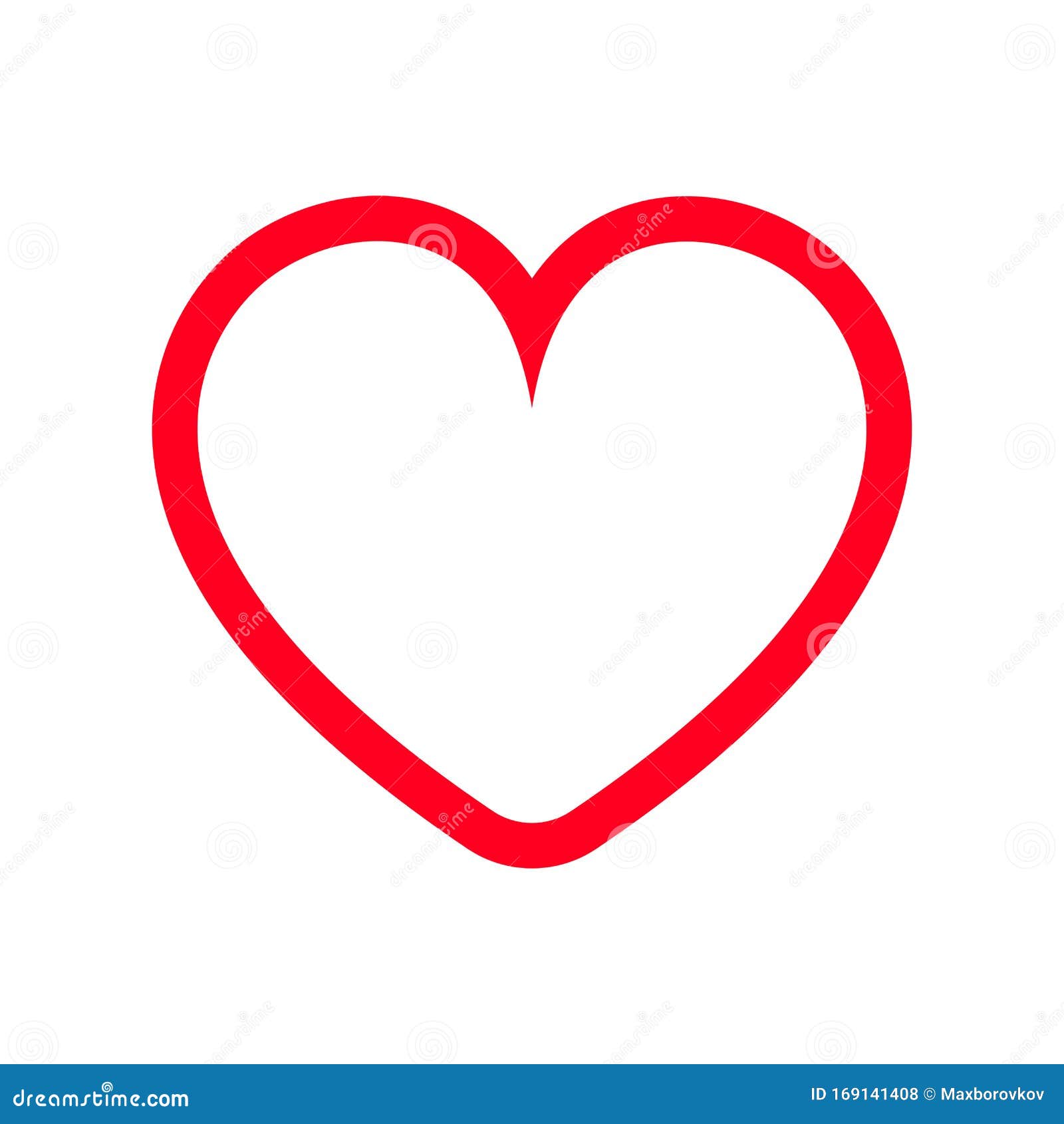 Rounded Heart Shape 3D Layered Crimson Abstract Blurred Minimal Art ...