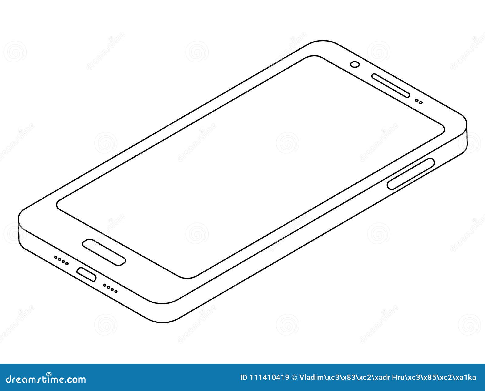 Simple Line Mobile Cell Phone Isometric Smartphone Vector Icon Stock ... Simple Line Mobile Cell Phone Isometric Smartphone Vector Icon Stock ...