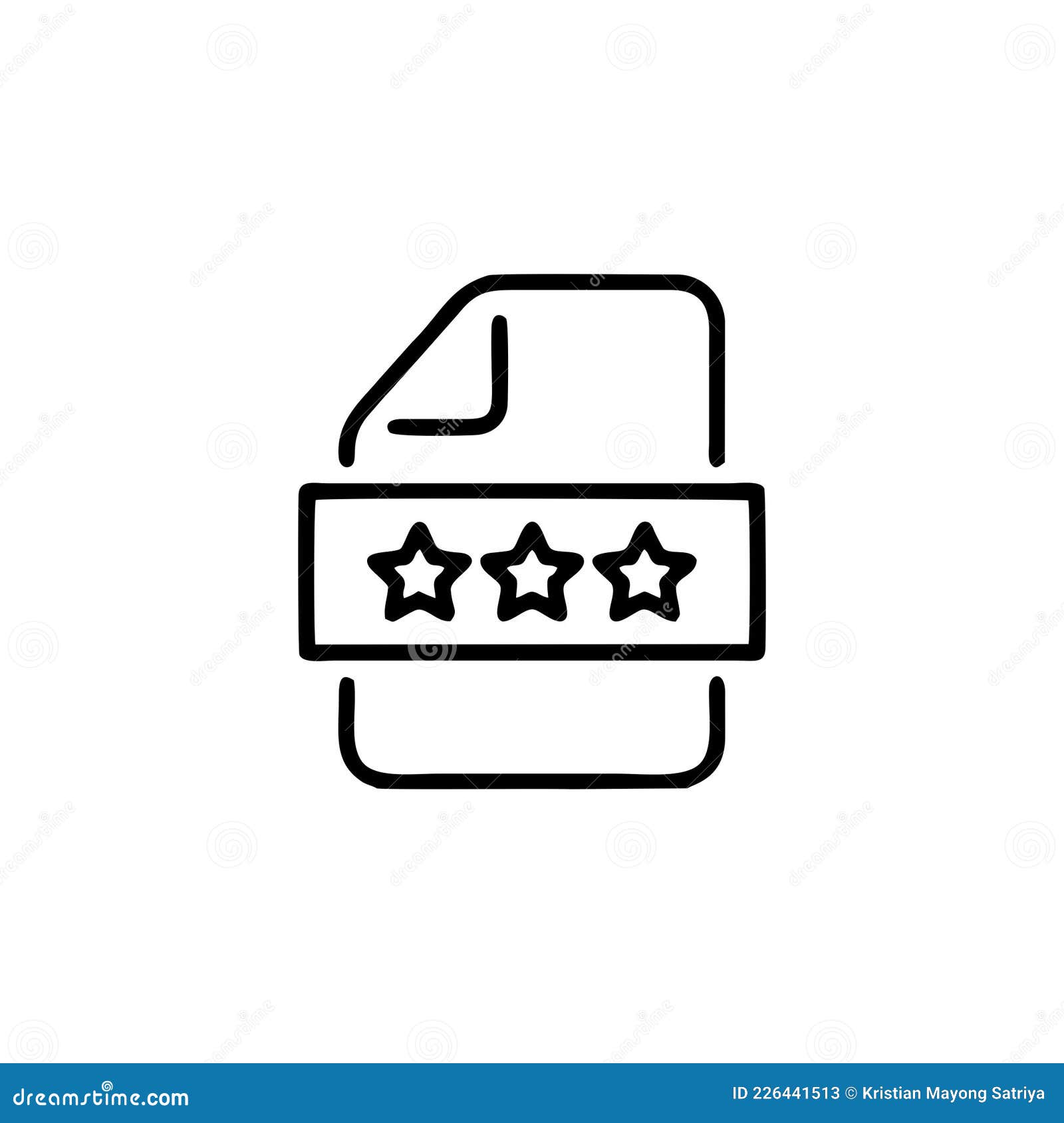 Favorite Files Line Icon Vector Image Stock Vector - Illustration of ...