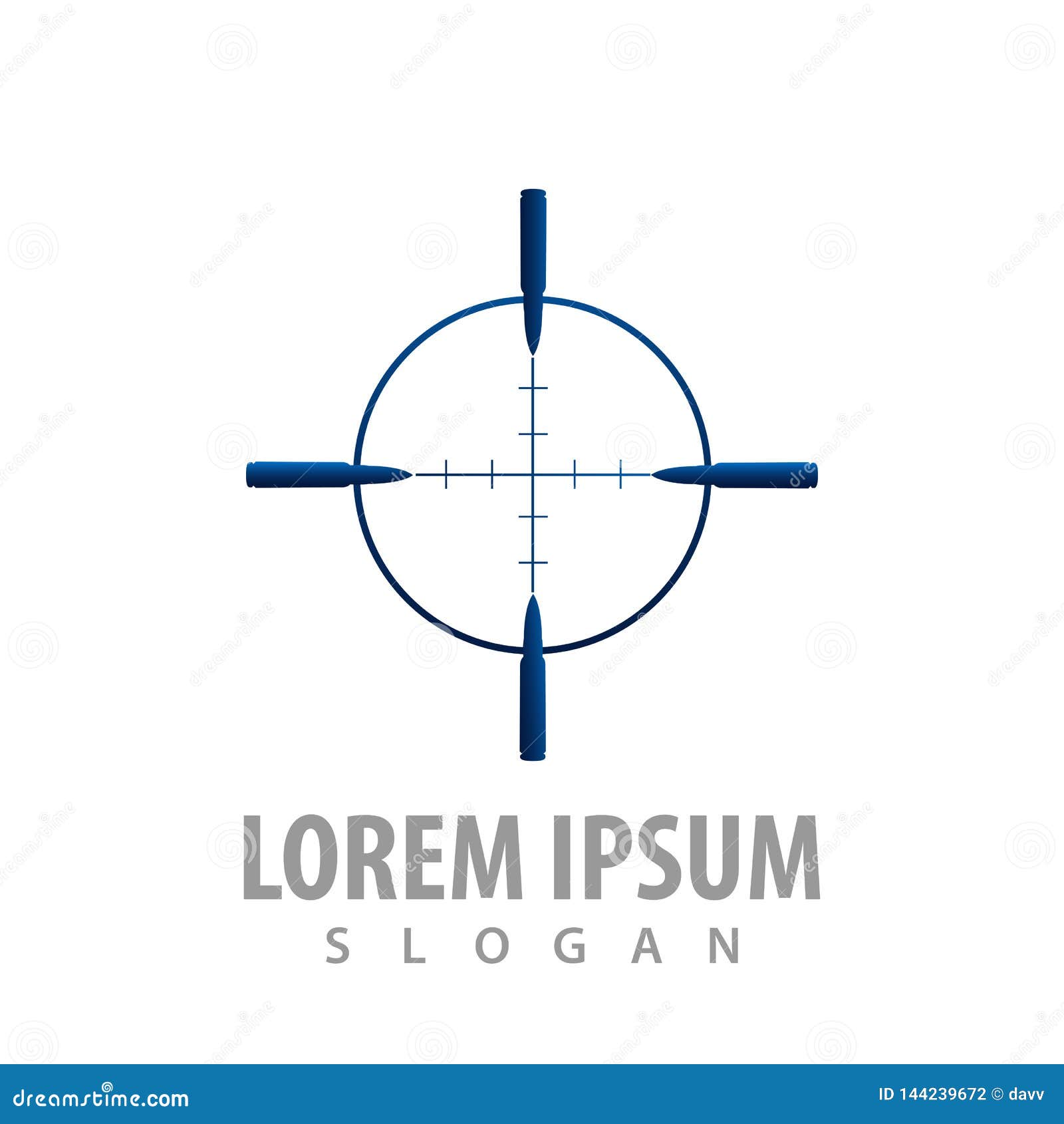 Simple Line Target Sign Concept Design. Symbol Graphic Template Element ...