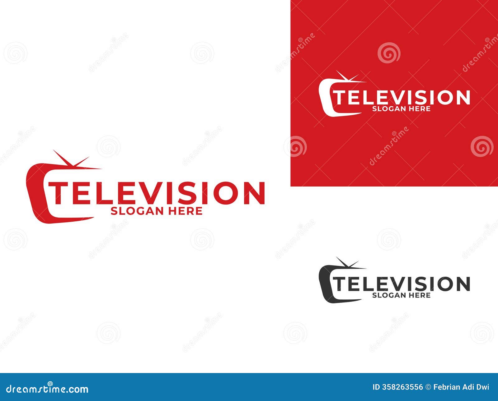 Simple Line Television Logo Vector. TV or Television Channel Logo ...