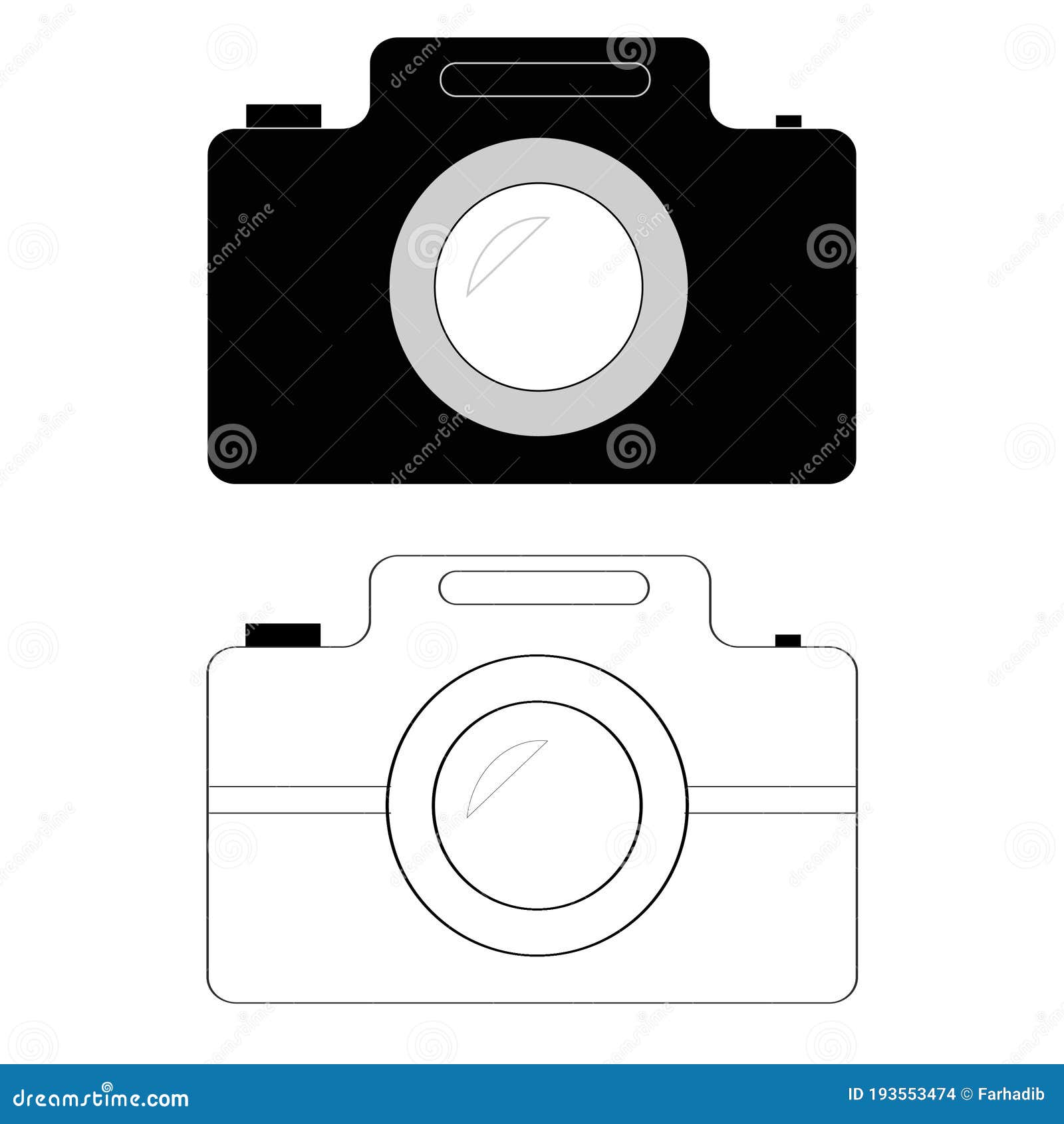 Linear Camera Roll Icon From Cinema Outline Collection. Thin Line ...