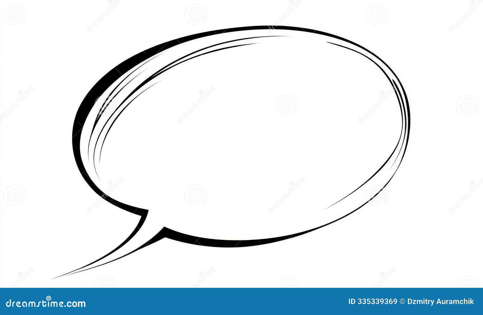 Simple Linear Dialogue Chat Cloud. Editable Stroke. Doodle Modern ...