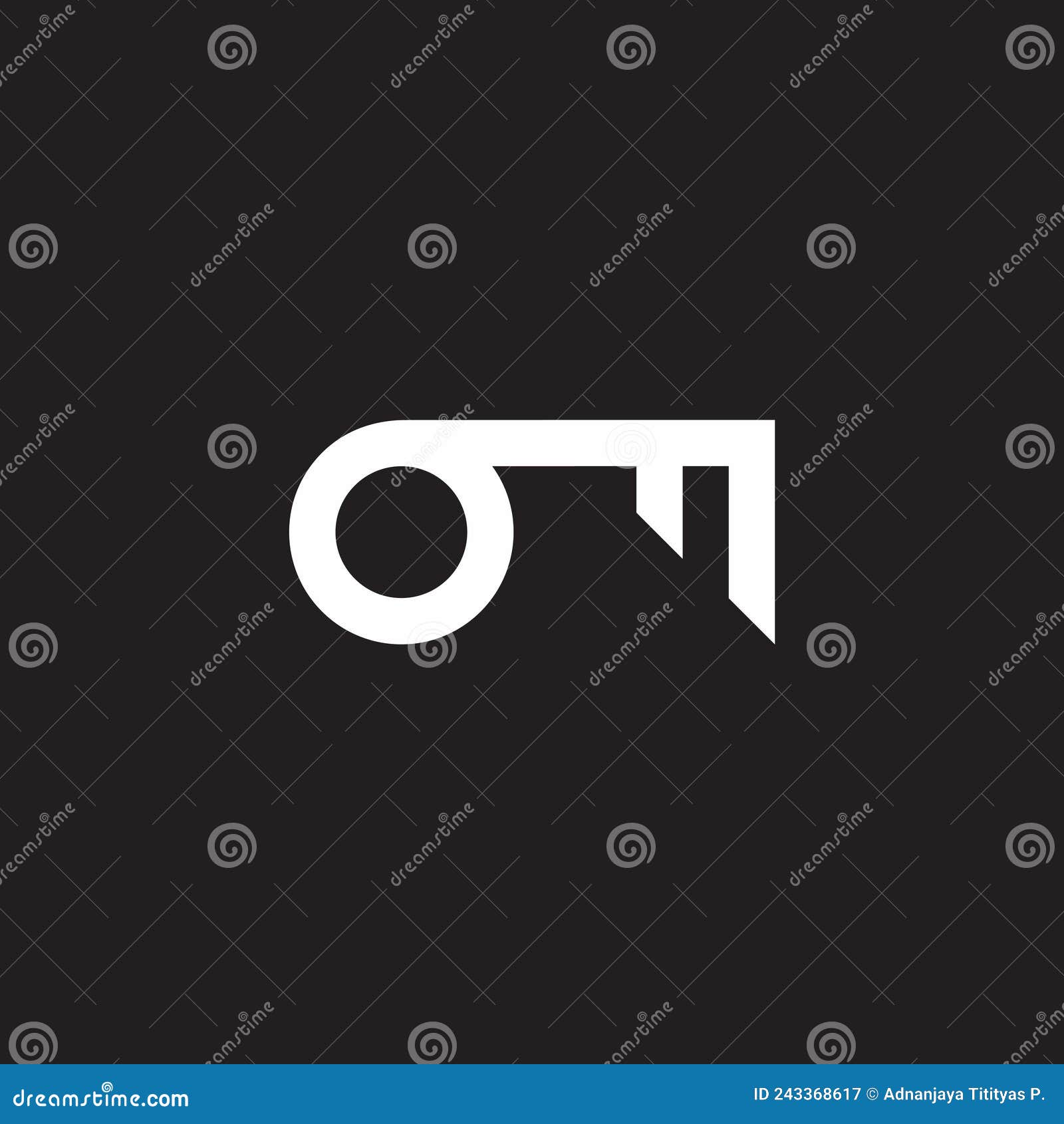 Simple Linear Geometric Key Symbol Vector Stock Vector - Illustration ...