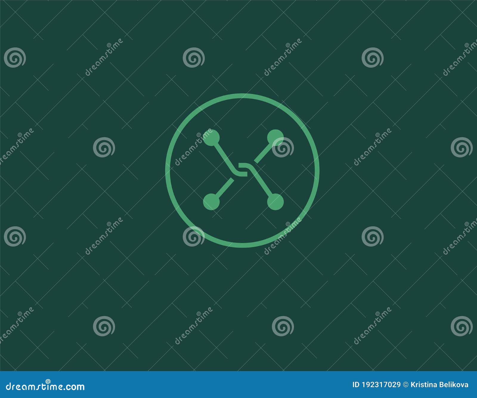 Simple Linear Logo Button Icon for Your Company Stock Vector ...