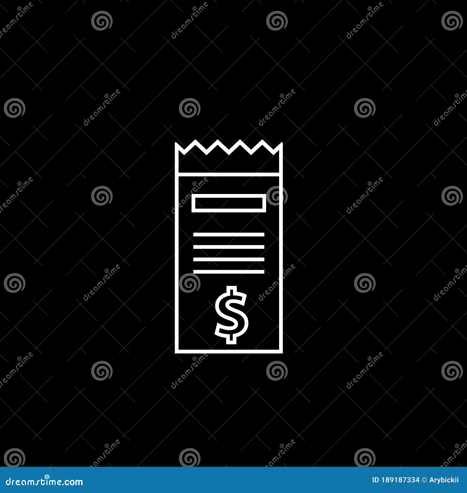 Billing Vector Icon, Money Invoice Stock Illustration | CartoonDealer ...
