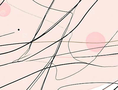 Simple Lines Drawing. a Simple Line Drawing on a Pink Background Stock ...