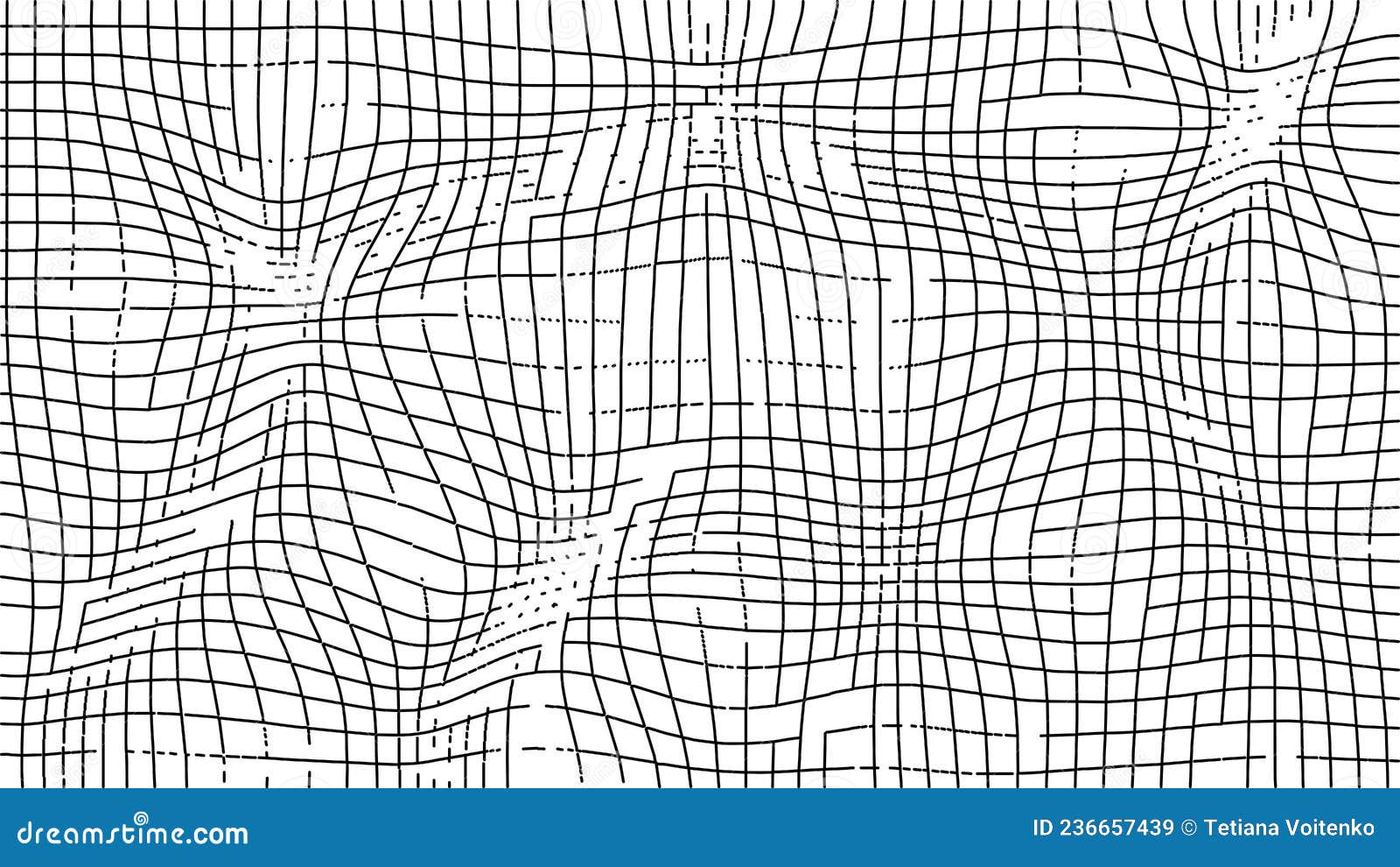 Simple Lines on a White Background. Abstract Pattern of Grunge Wavy ...