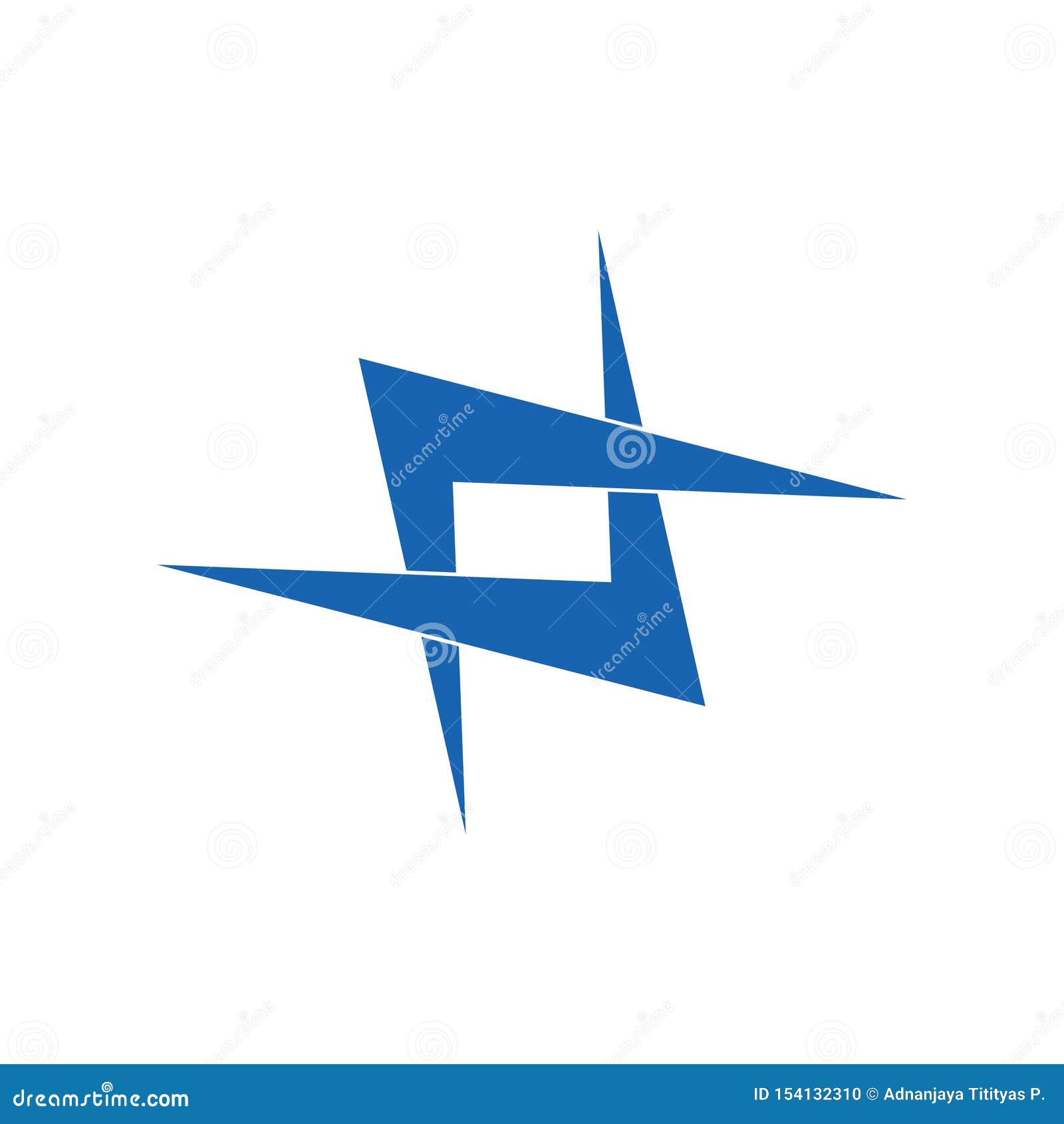 Simple Linked Arrows Monogram Logo Vector Stock Vector - Illustration ...