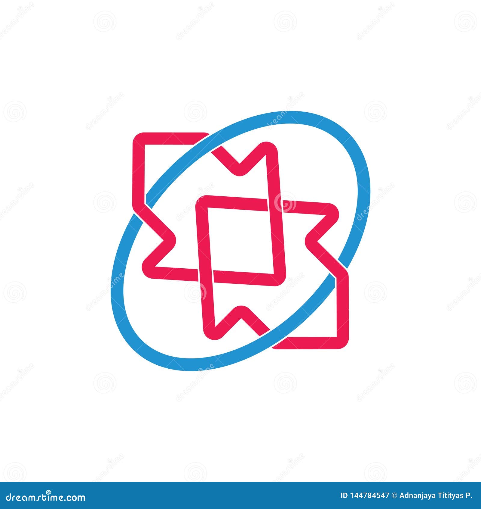 Simple Linked Chain Arrow Colorful Logo Vector Stock Vector ...