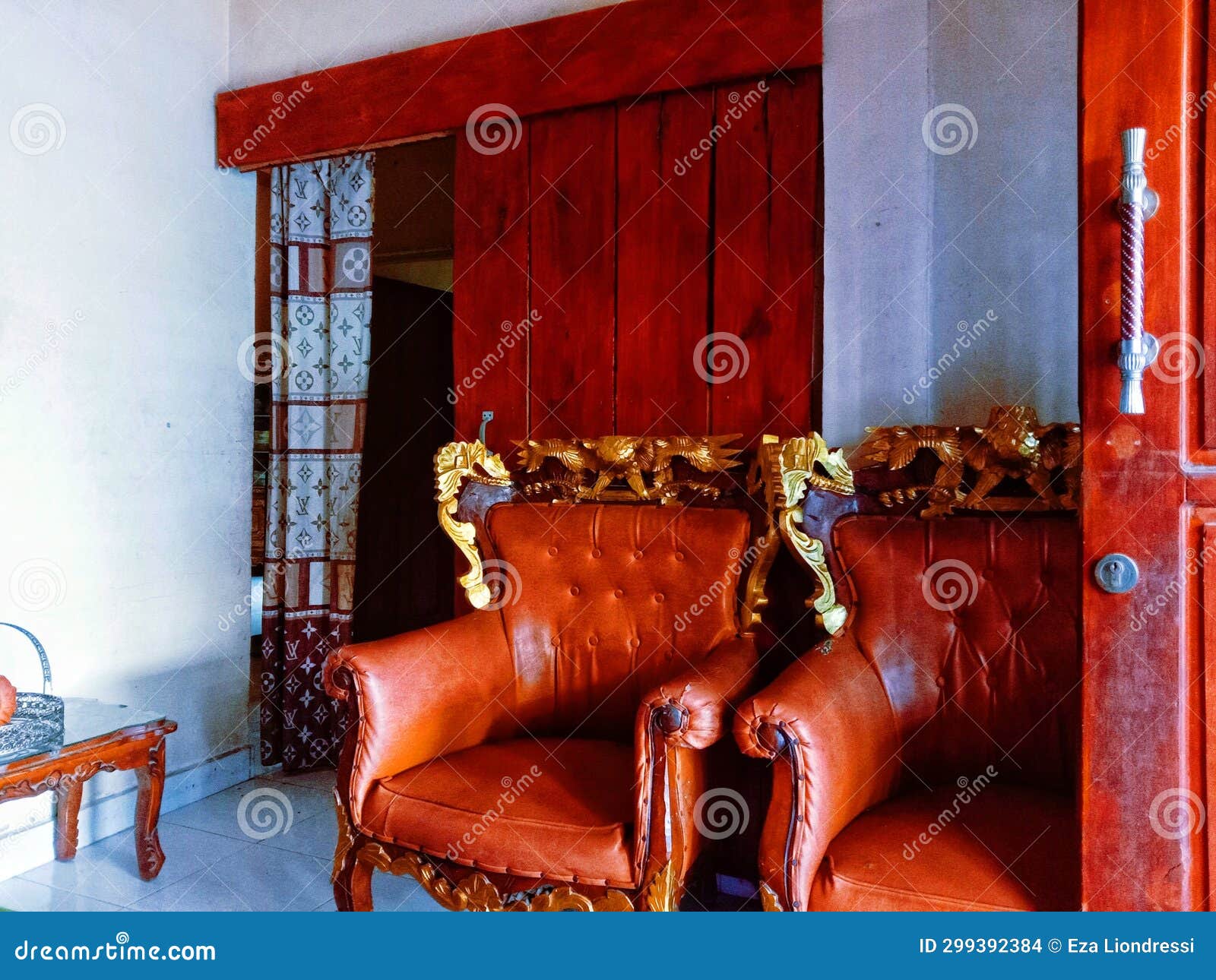 The situation in parlor. stock photo. Image of door - 299392384