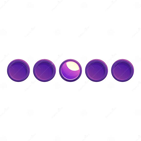 Purple Loading Bar with Glowing Element Showing Progress Stock ...
