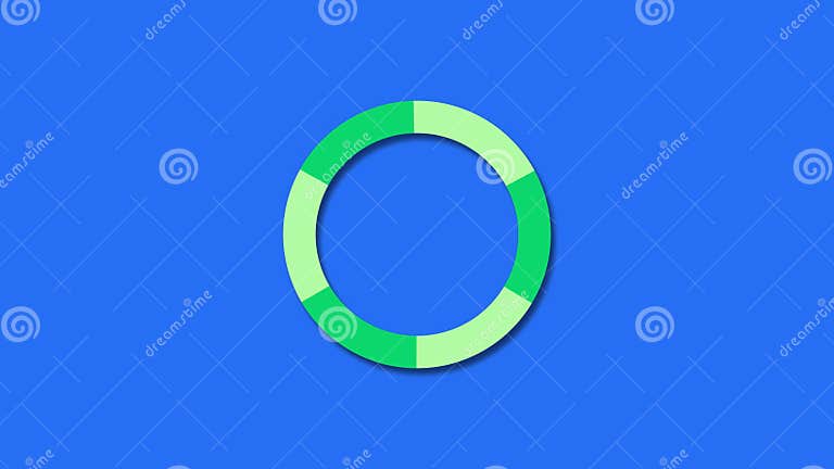 SIMPLE LOADING ICON in GREEN SCREEN. LOADING SYMBOL Stock Illustration ...