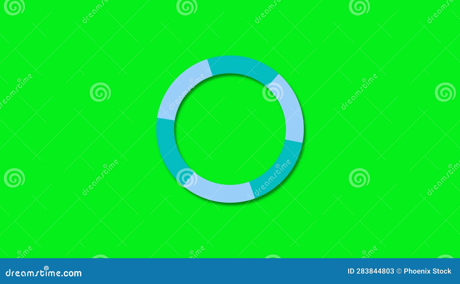 SIMPLE LOADING ICON in GREEN SCREEN. LOADING SYMBOL Stock Illustration ...