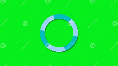SIMPLE LOADING ICON in GREEN SCREEN. LOADING SYMBOL Stock Illustration ...