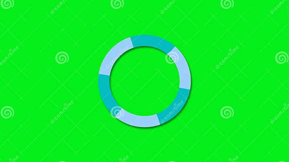 SIMPLE LOADING ICON in GREEN SCREEN. LOADING SYMBOL Stock Illustration ...