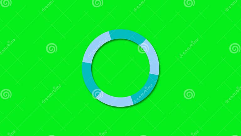SIMPLE LOADING ICON in GREEN SCREEN. LOADING SYMBOL Stock Illustration ...