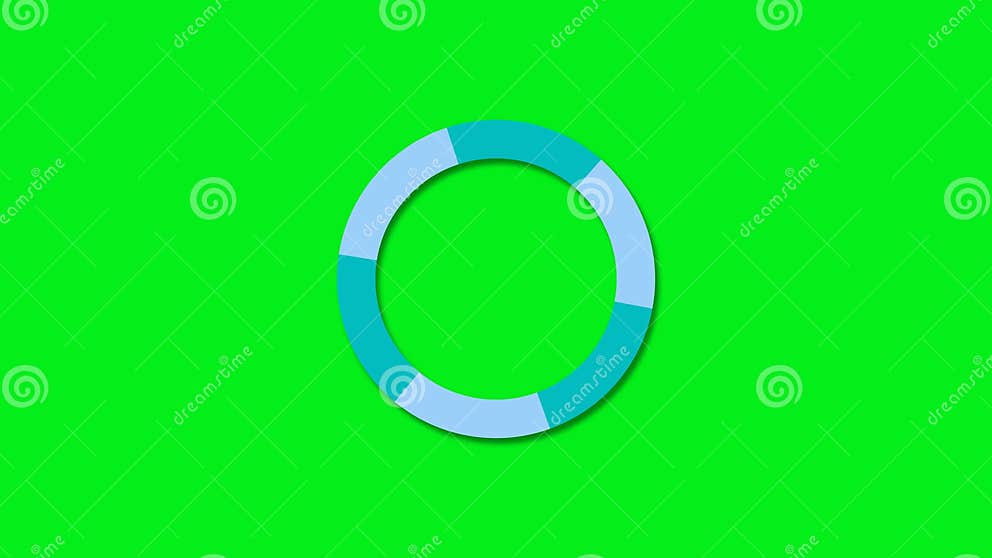 SIMPLE LOADING ICON in GREEN SCREEN. LOADING SYMBOL Stock Illustration ...