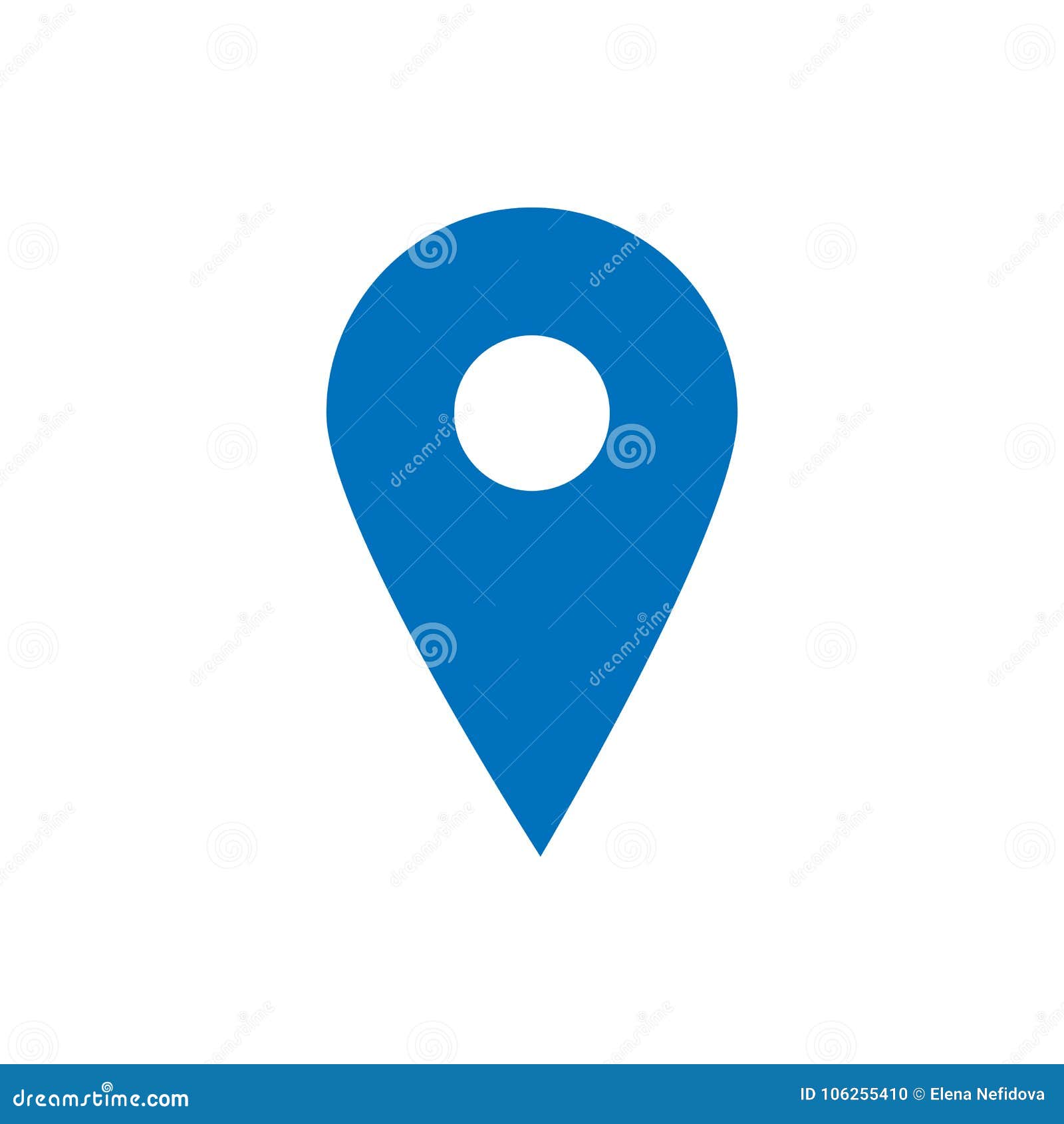 Simple location icon stock vector. Illustration of position - 106255410