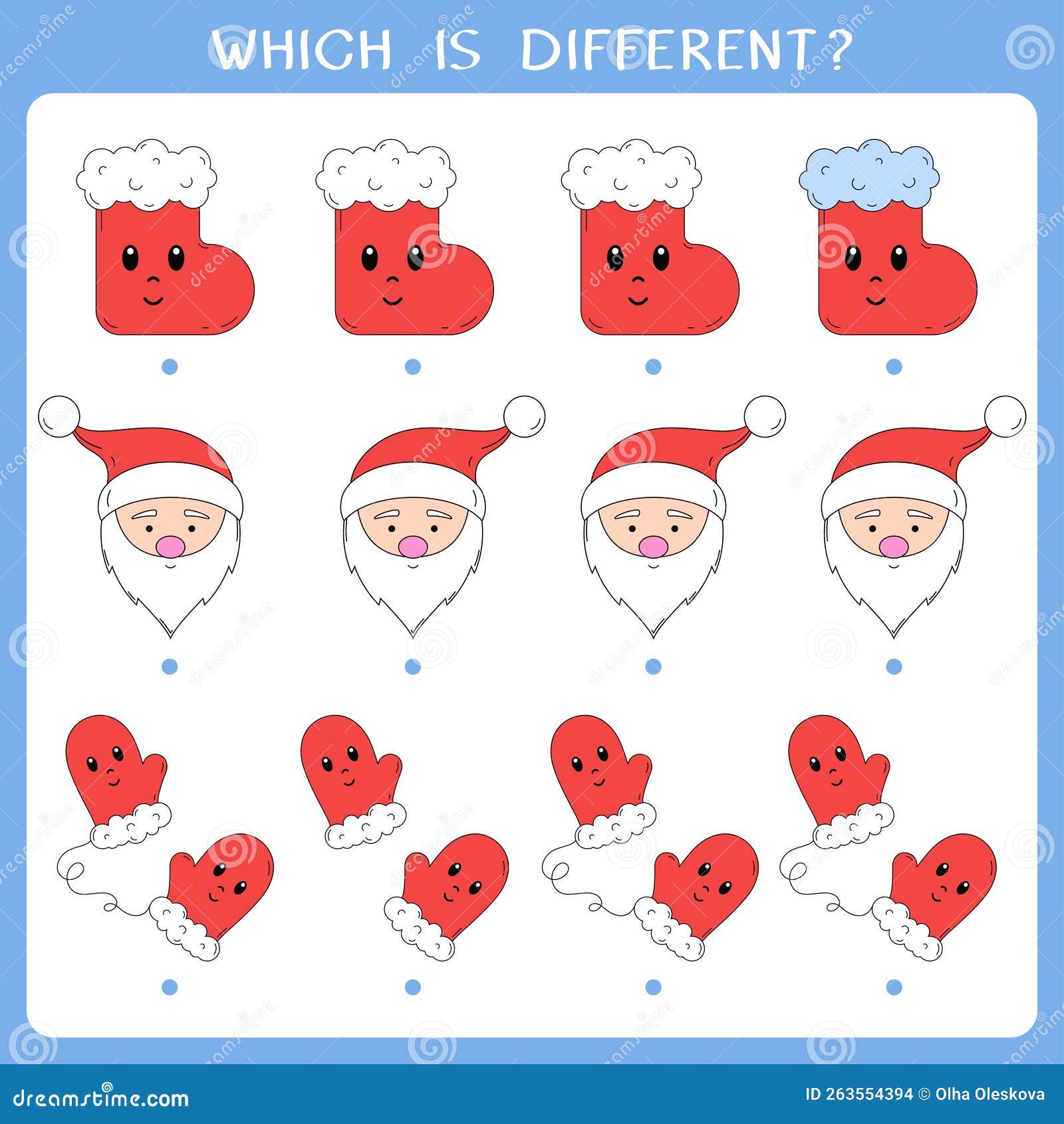 Find the Odd One in the Group. Vector Worksheet Stock Vector ...