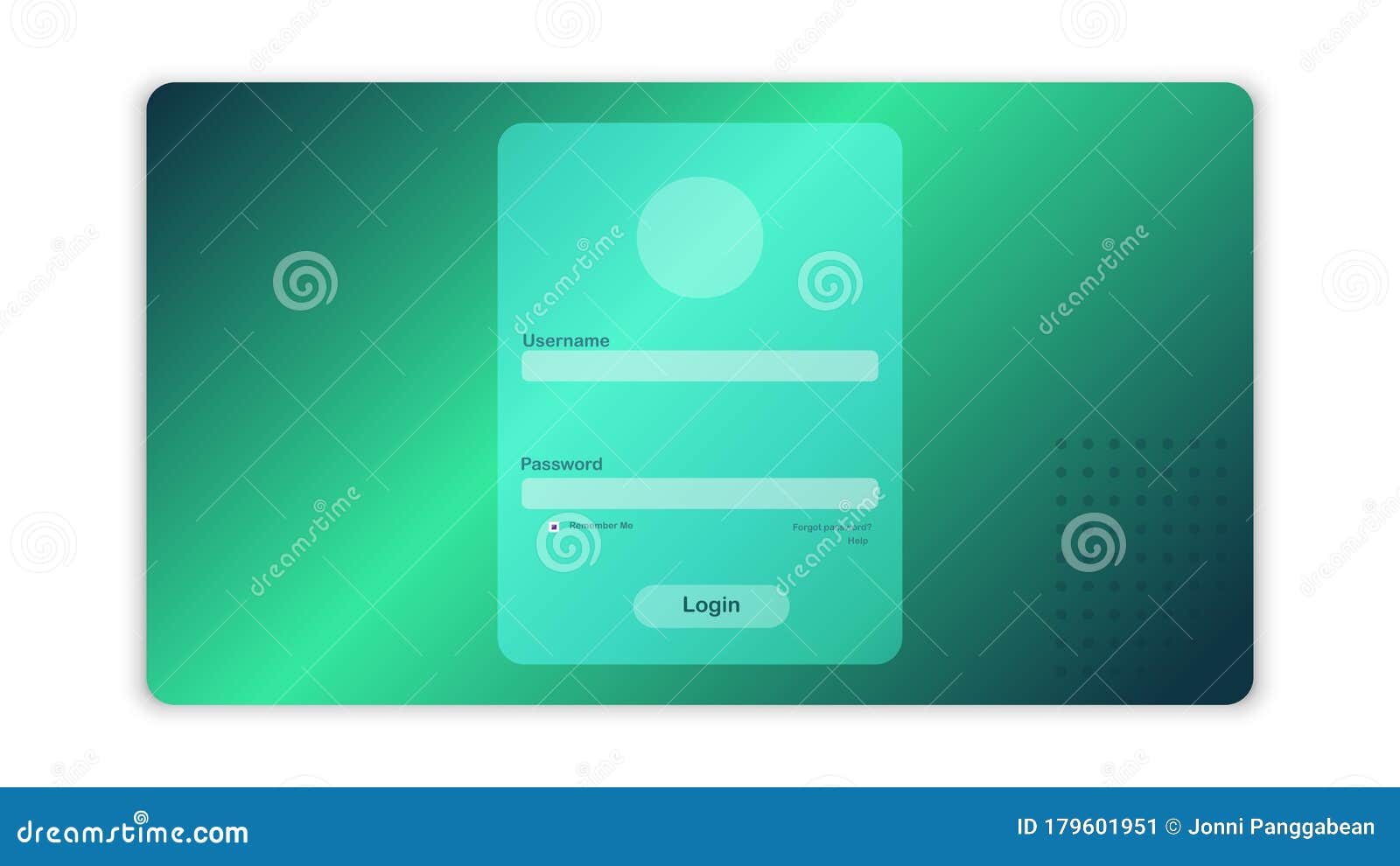 Simple Login Page Template Design for Website, Mobile, Computer ...