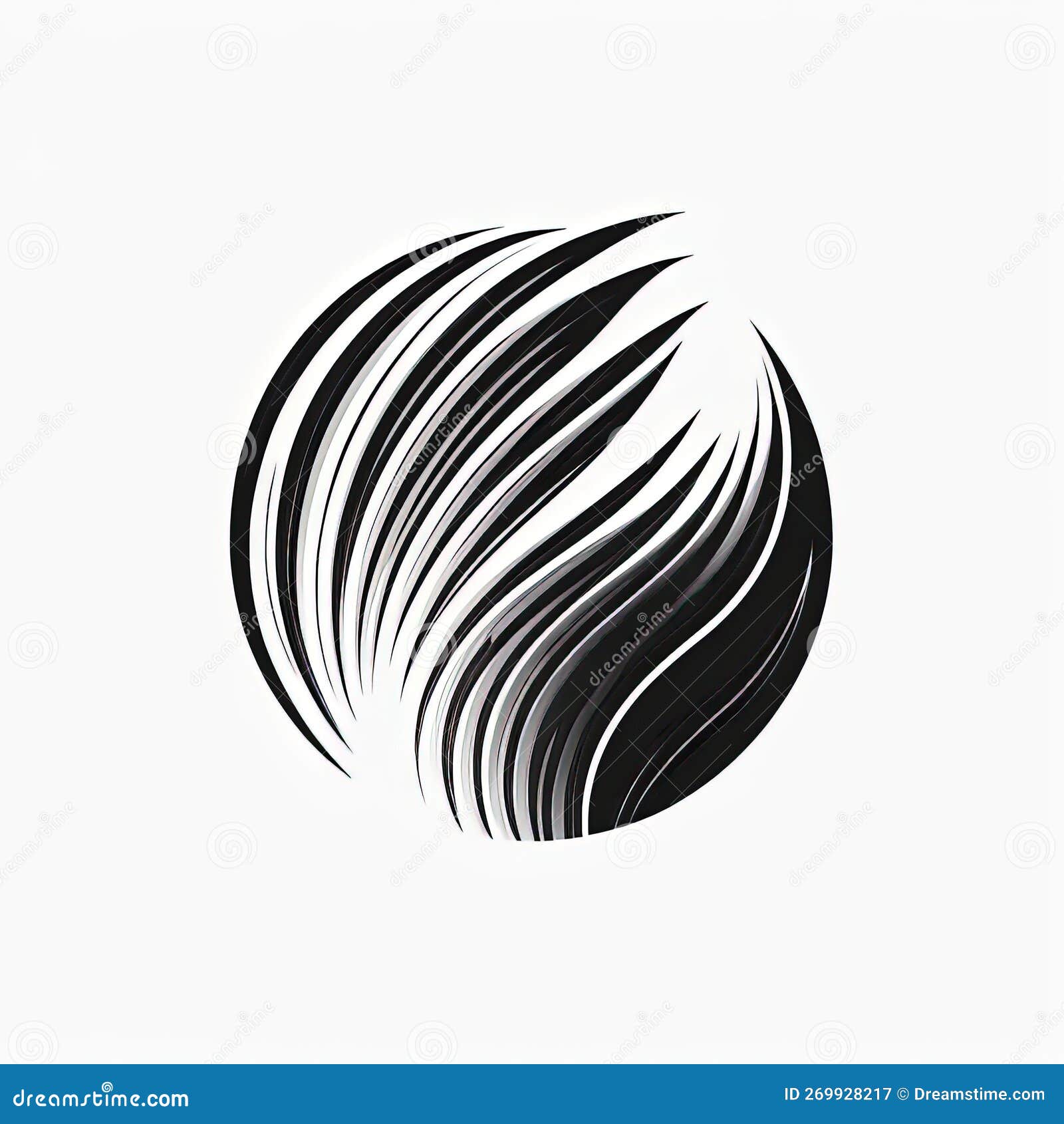 Simple Logo with Abstract Shape. Generative AI Stock Illustration ...