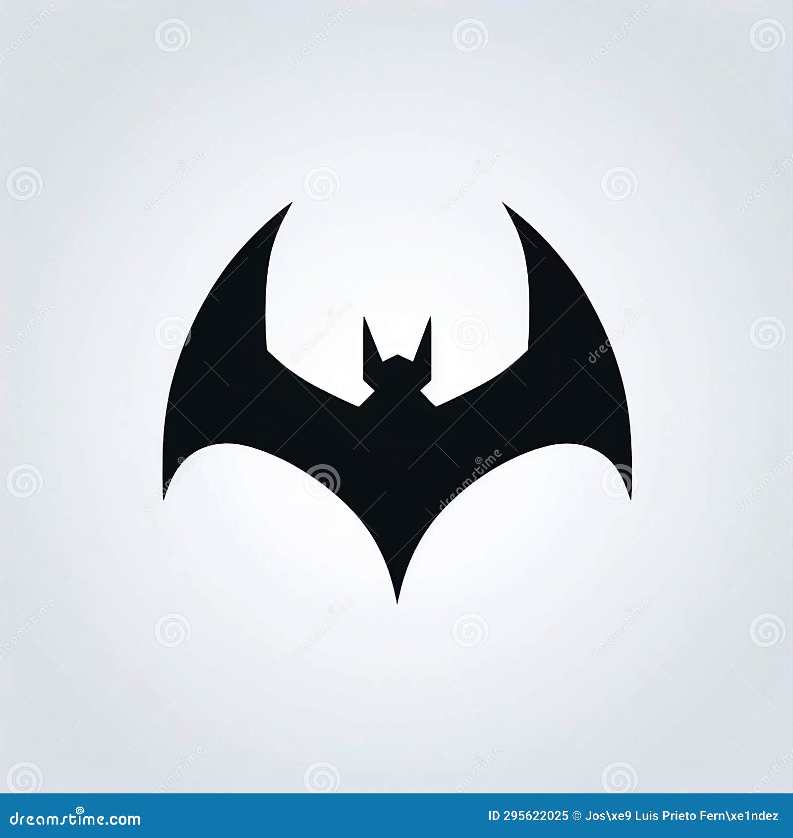Simple logo of a bat stock illustration. Illustration of drawing ...