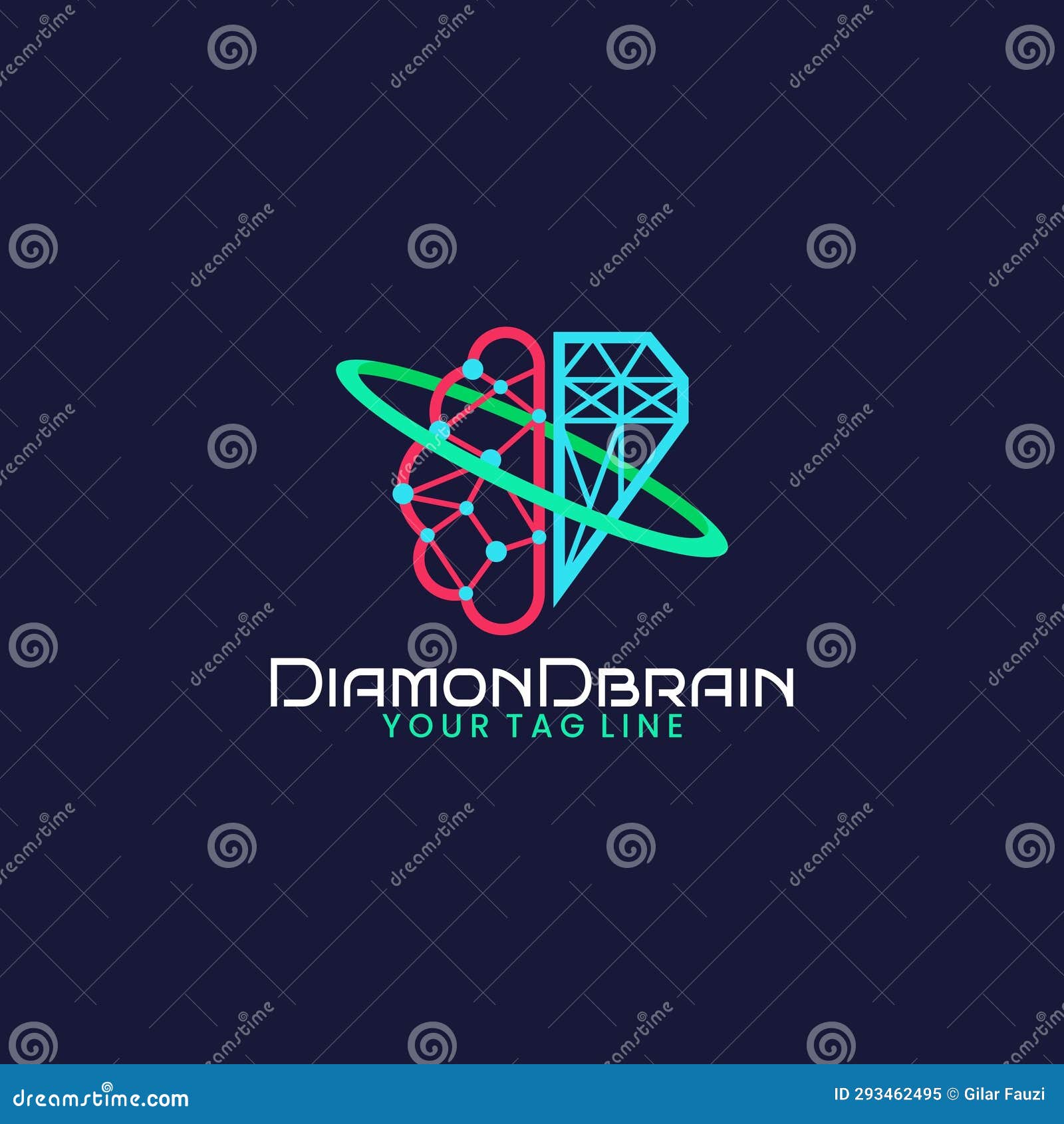 Simple brain logo stock vector. Illustration of wire - 293462495