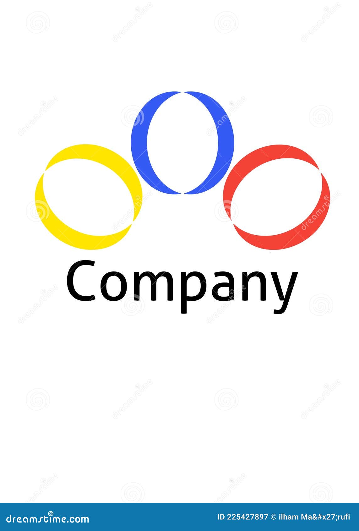 Simple Logo Company or Business Stock Illustration - Illustration of ...