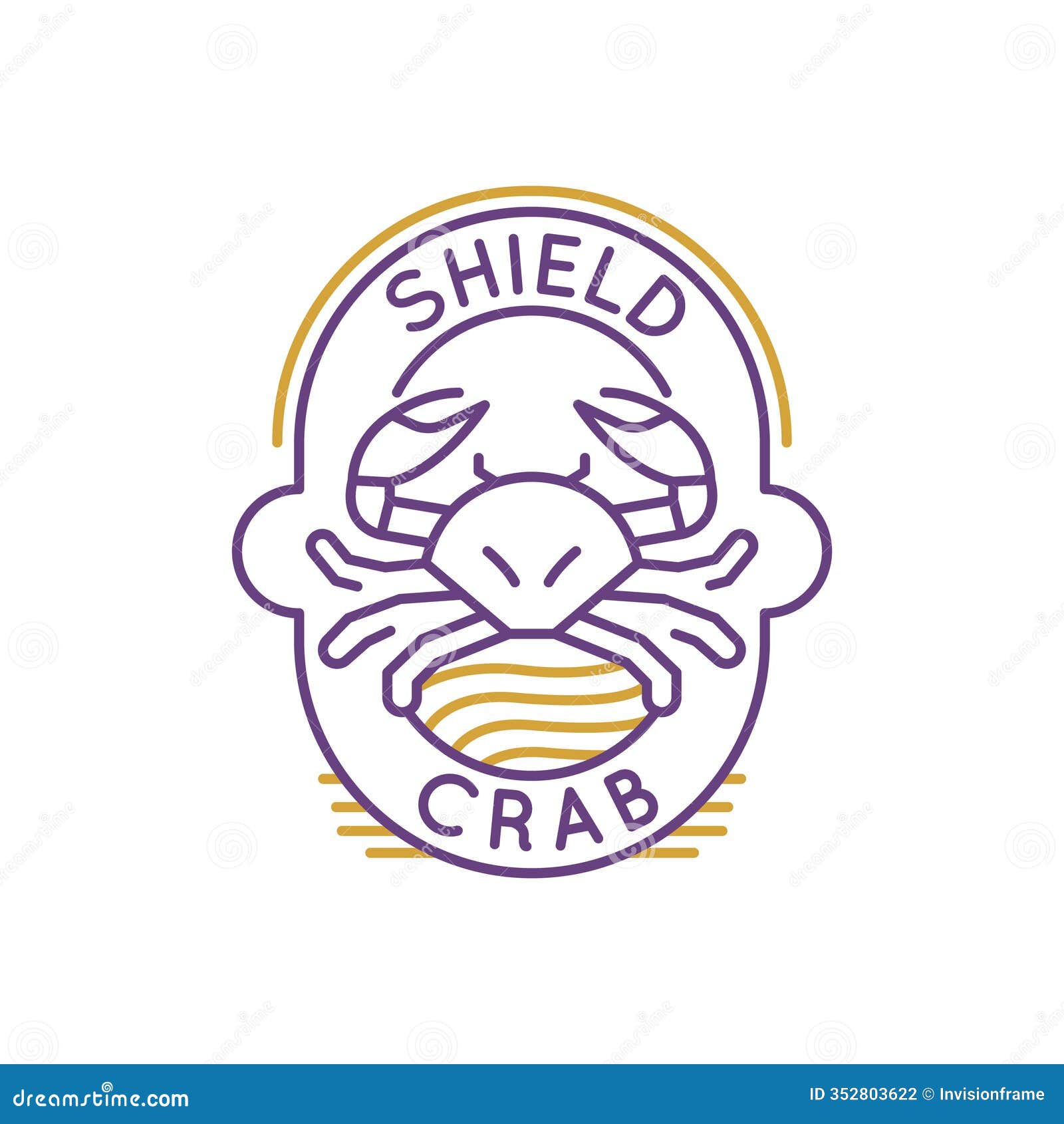 Crab Icon Line Continuous Drawing Vector. One Line Arthropod Crab Icon ...