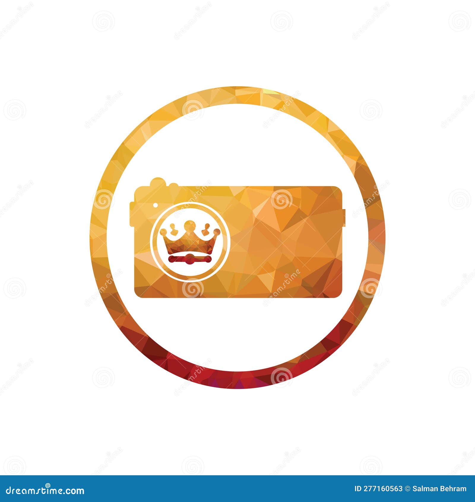 Simple Logo Design with Lens King or Camera King Concept. Stock Vector ...