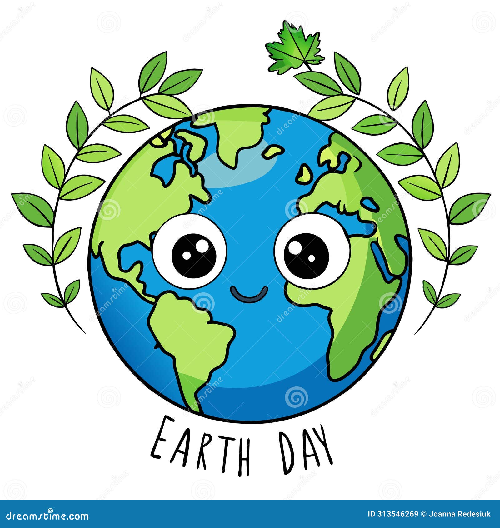 Simple Logo for Earth Day with a Globe and a Tree Stock Illustration ...